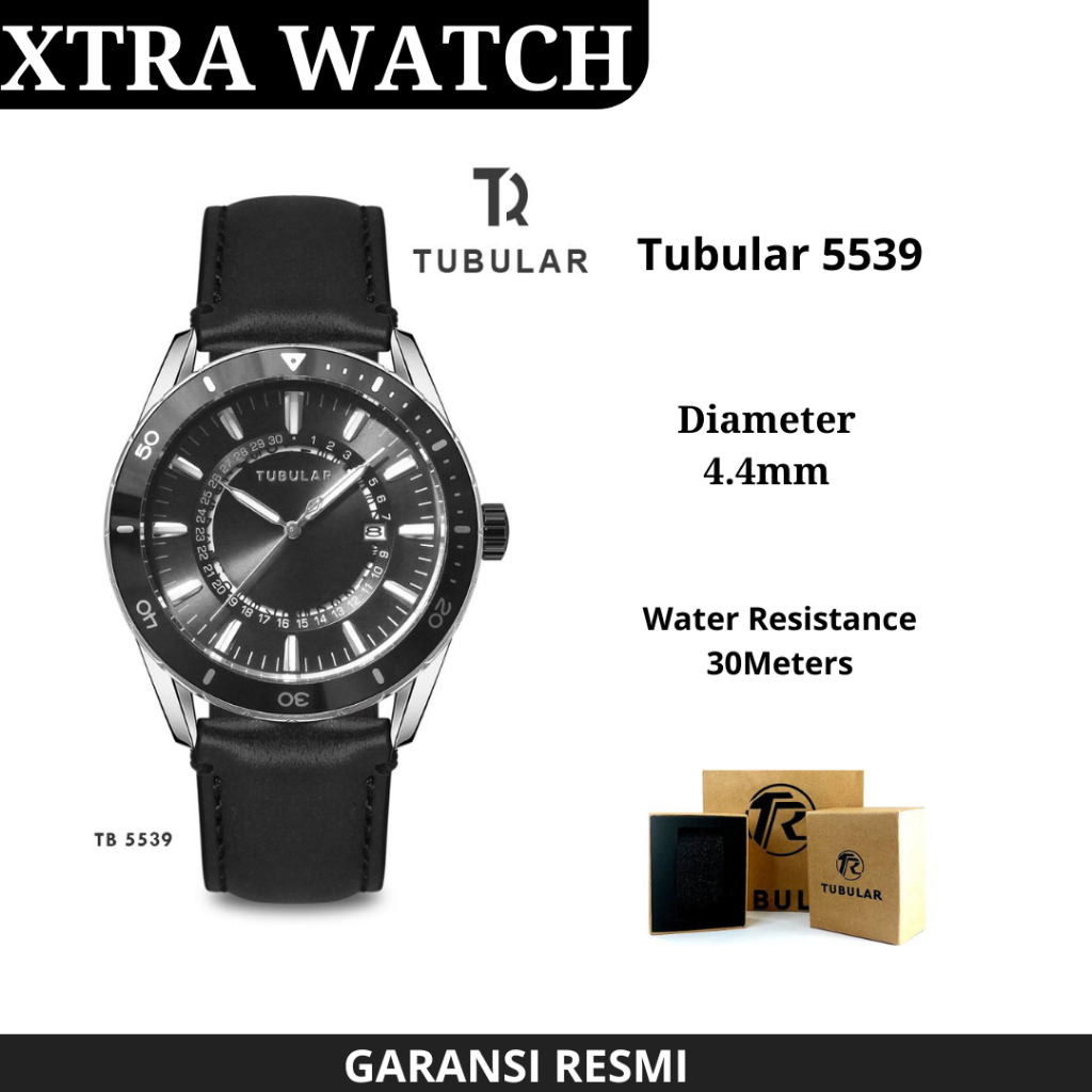 Jual Jam Tangan Pria TB Tubular 5539 Original Tanggal Aktif - Tali ...