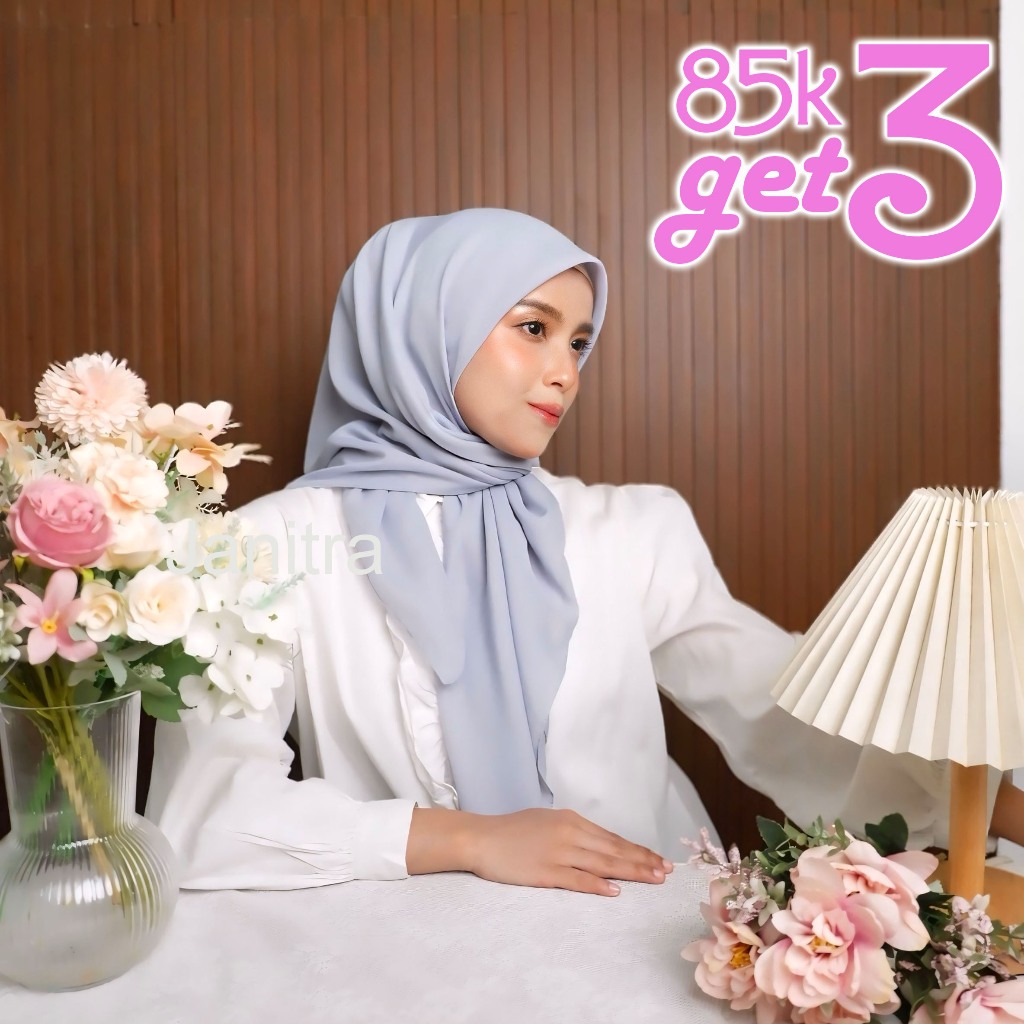 Jual Janitra Hijab - Paris Plain Japan Import (Hijab Segiempat Paris Japan Premium Anti Letoy ...