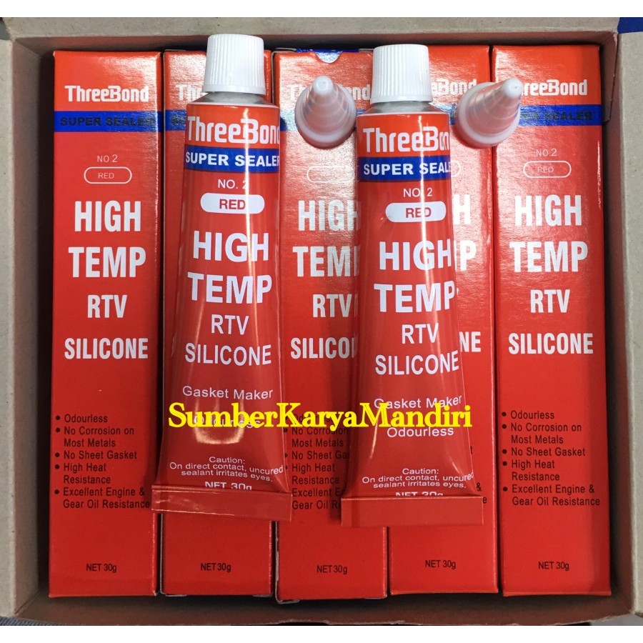Jual ThreeBond Super Sealer No.2 Red Lem Gasket ThreeBond Red (30gr ...