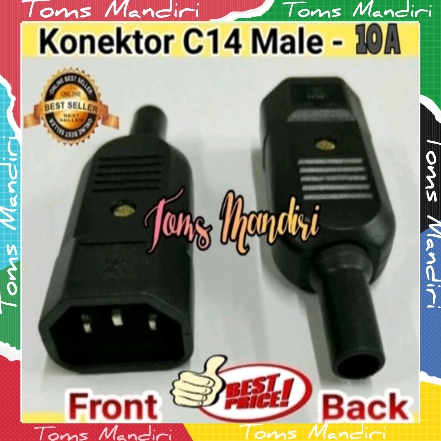 Jual MEGA Connector C14 Male 1 Ampere Socket C14 Male | Shopee Indonesia