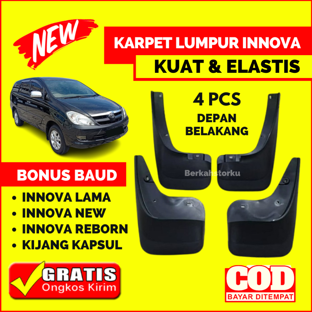 Jual Mud Guard Karpet Lumpur Innova Lama New Reborn Kuat Elastis Tahun ...