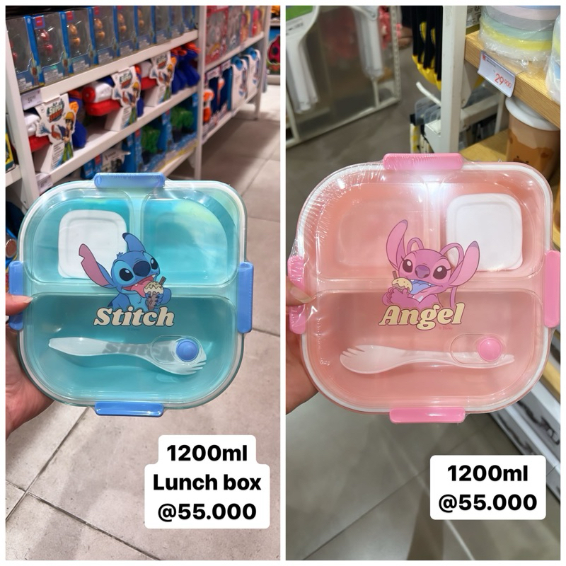 Jual Lunch box Angel Stitch Miniso x Disney 1200ml | Shopee Indonesia