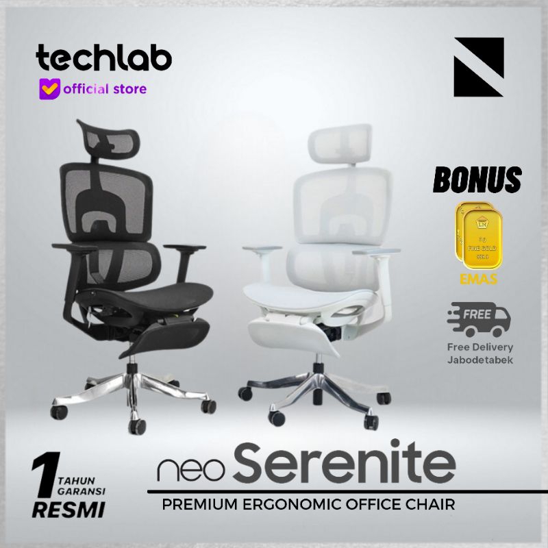 Jual Noir Neo Serenite C3 Ergonomic Office Chair | Kursi Kantor ...