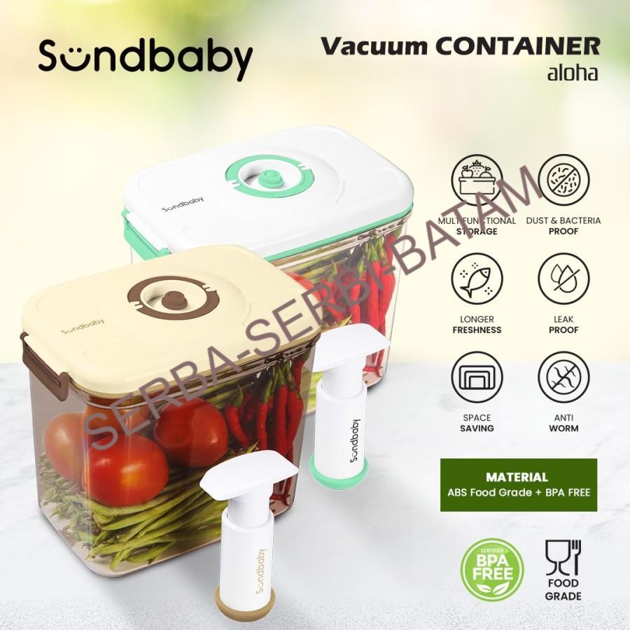 Jual Sundbaby Smart Vacuum Container – Aloha 4.6L (Penyimpanan Makanan ...