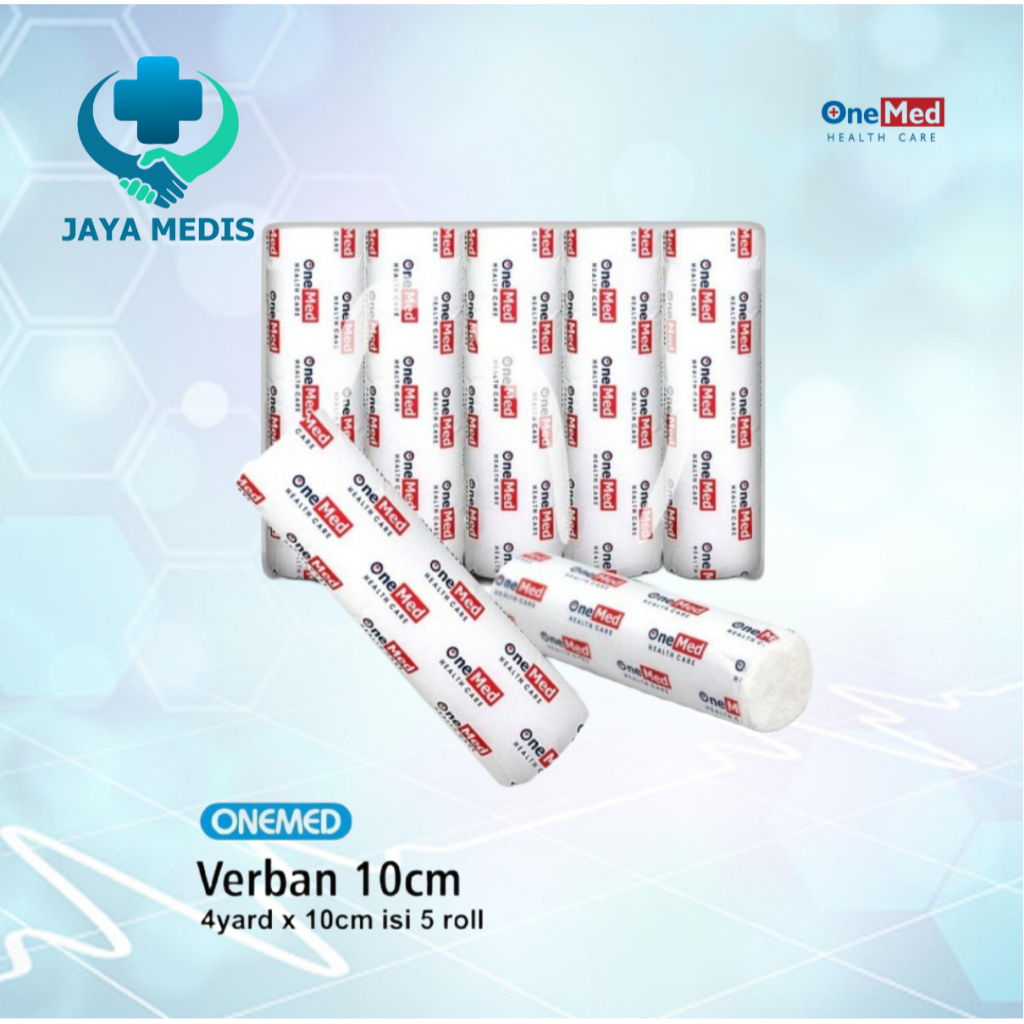 Jual Kasa Verban / Perban 4yard x 10cm OneMed (isi 5 roll) | Shopee ...