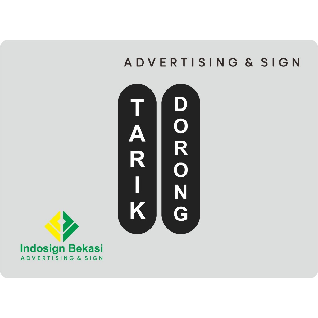 Jual Sign Tarik Dorong Push Pull Acrylic Signage | Shopee Indonesia