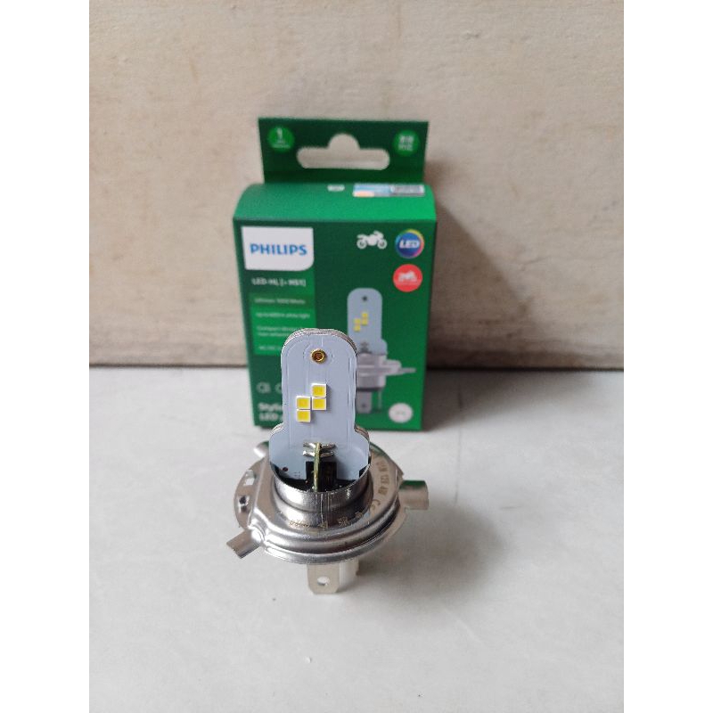 Jual New Lampu Led motor Philips HS1 H4 AC DC 6000K Putih 4W Vixion Byson Verza Crf 150 Cb 150R ...