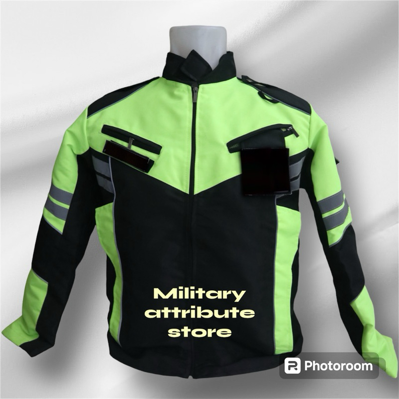 Jual JAKET TOURING/JAKET PATWAL /JAKET RIDER TASLAN POLOS | Shopee ...