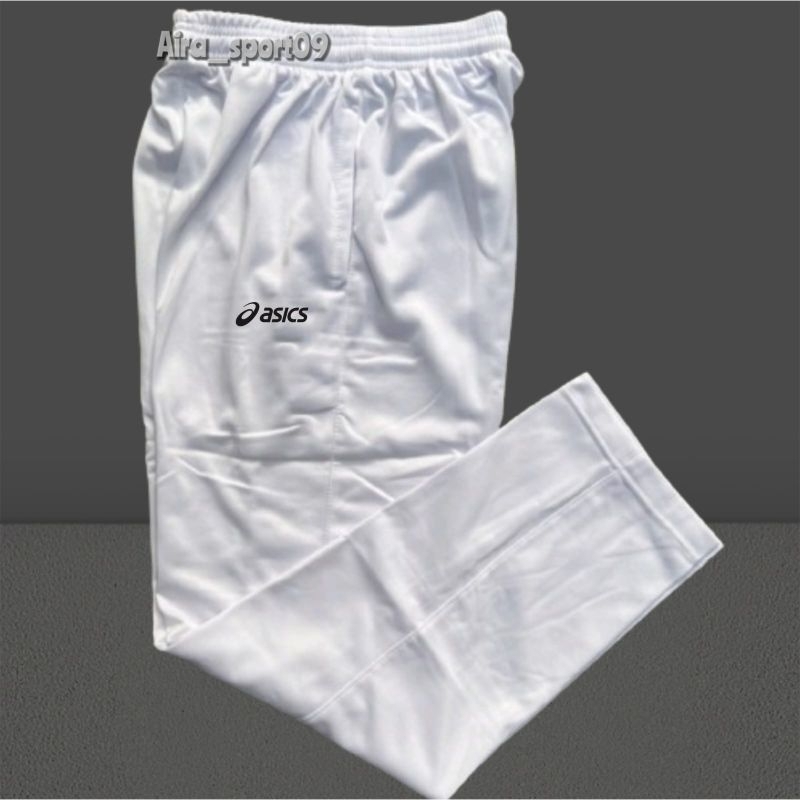 Jual Celana training panjang olahraga putih polos running gym finess ...