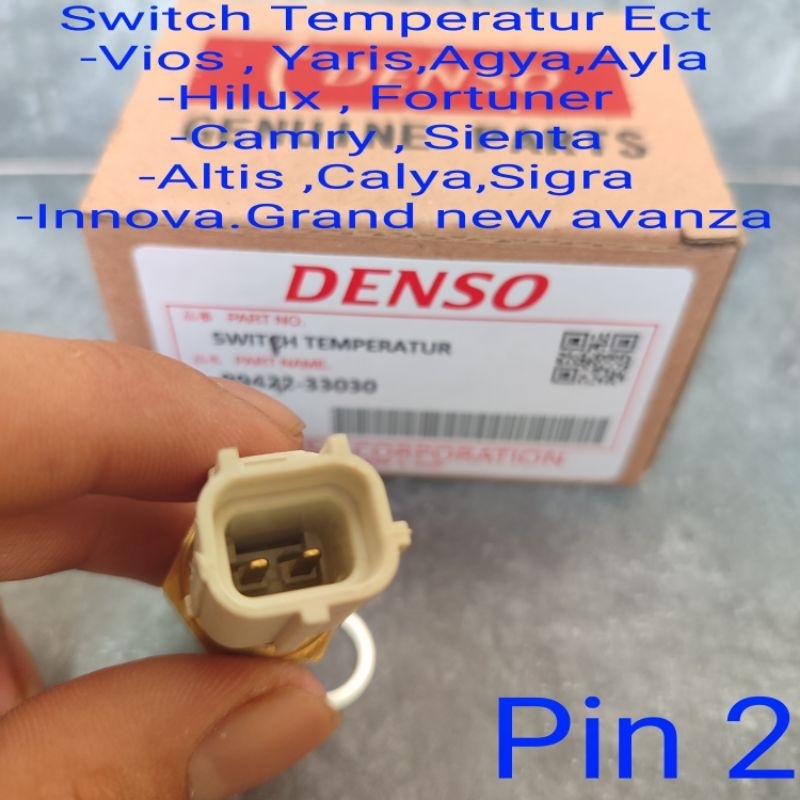 Jual Switch Ect Sensor Temperatur Termo Fortuner Vios Pin 2 Original ...