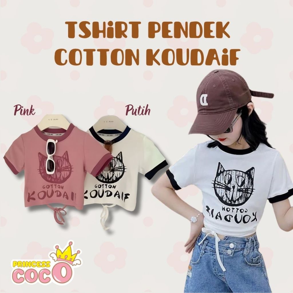 Jual [PRINCESS COCO] 1-10 Tahun Baju kaus cewek 100%Cotton Girls Summer ...