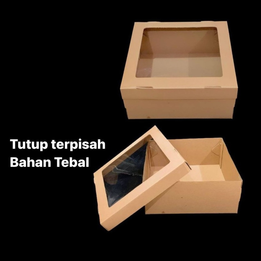 Jual (5 Pcs) Box Puding Packaging Kotak Kue Marmer Dus Roti Bolu Coklat ...