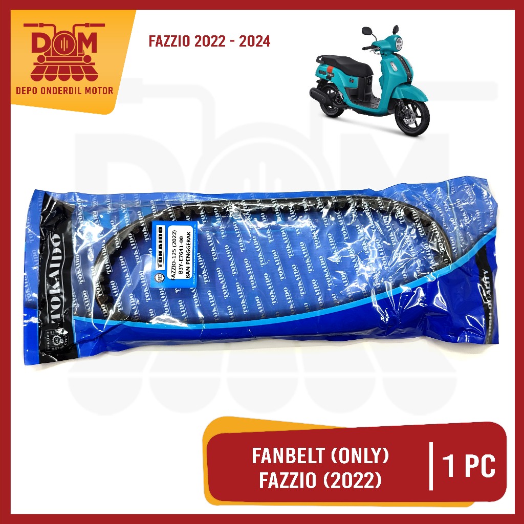 Jual Fanbelt Only FAZZIO 125 2022 (TOKAIDO) Ban Penggerak Tali Kipas ...