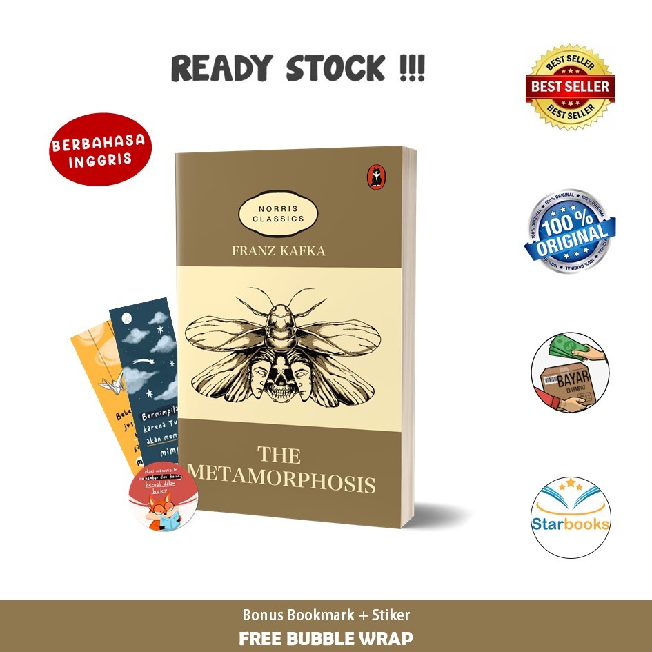 Jual Norris - Buku The Metamorphosis By Franz Kafka (Novel Inggris ...