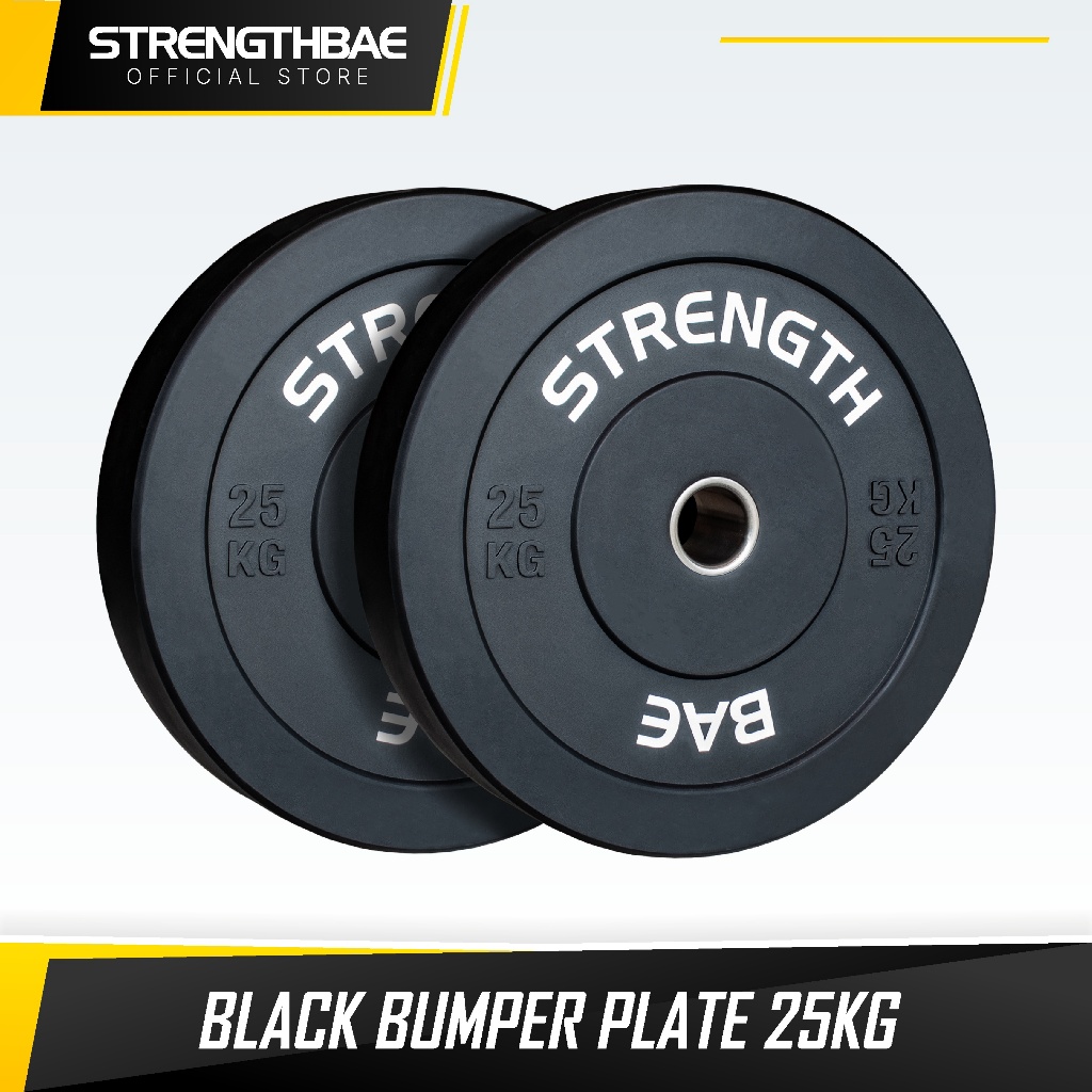 Jual Bumper Plate 25kg STRENGTHBAE (Total Weight 50kg) Plat Beban 5 cm ...
