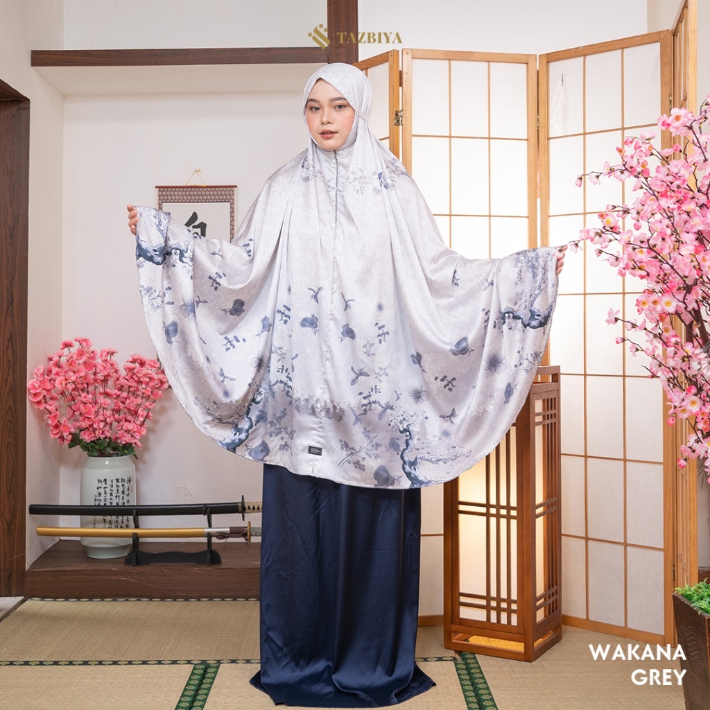 Jual TAZBIYA MUKENA SILK PREMIUM SHAERA SERIES I Free Sajadah Muka + Packaging Box | Shopee ...