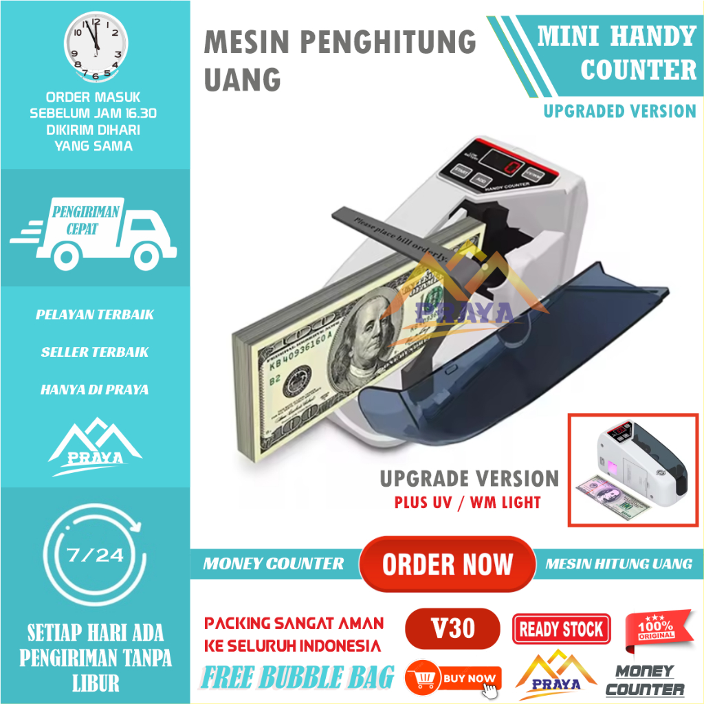 Jual NEW MESIN ALAT PENGHITUNG UANG MONEY BILL COUNTER ALAT HITUNG UANG ...