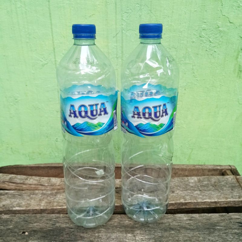 Jual Botol aqua bekas 1,5L/Botol bekas/Botol bekas 1,5L per bj | Shopee ...