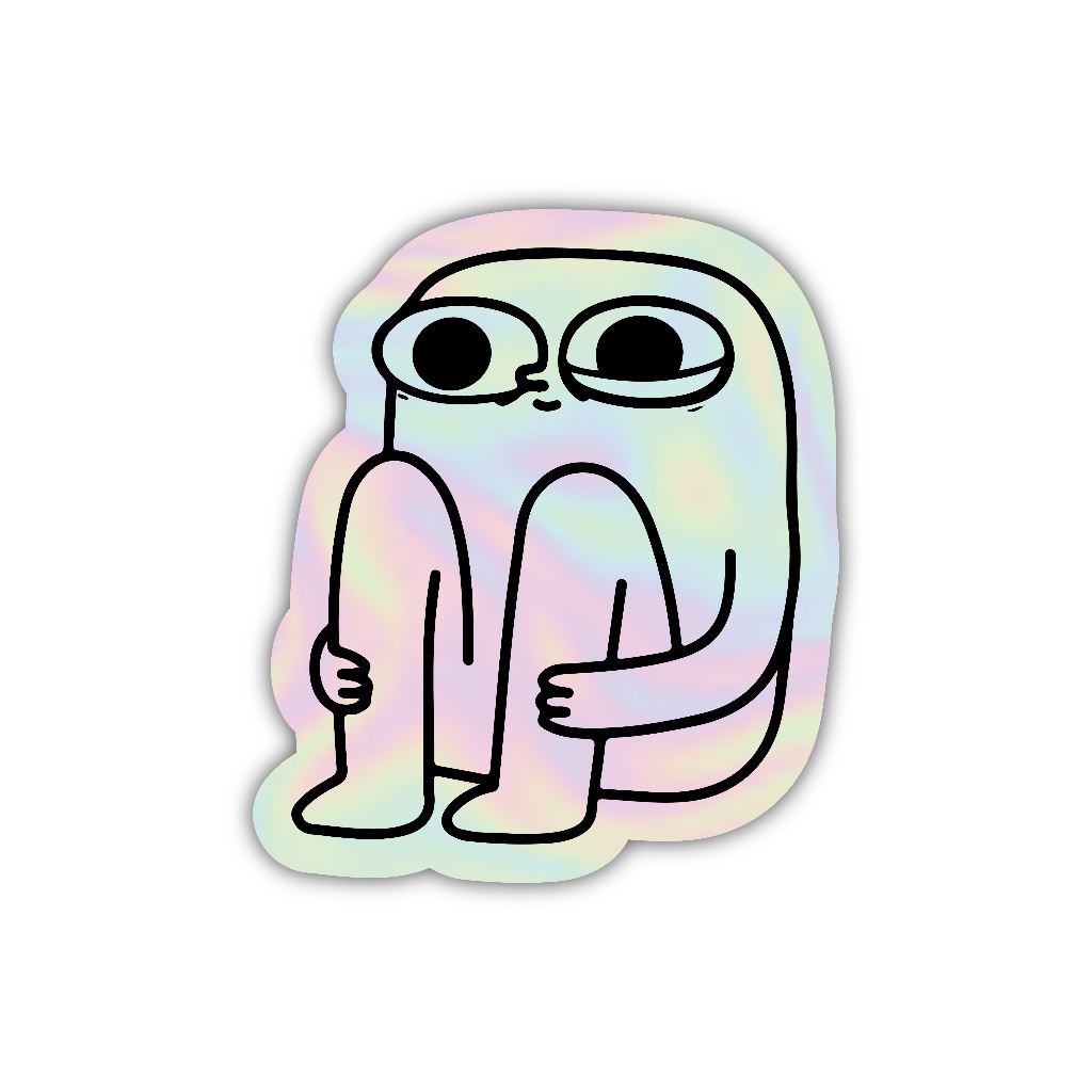 Jual Z183 sticker sad aesthetic, stiker hologram satuan | Shopee Indonesia