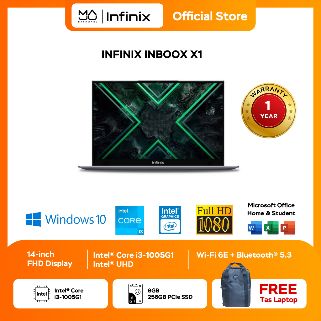 Jual Laptop Infinix Inbook X1/14/i3-1005G1/8/256 - Red | Shopee Indonesia