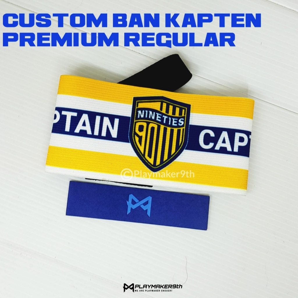Jual Ban Kapten Custom Sepakbola Futsal Regular Captain Armband Karet ...