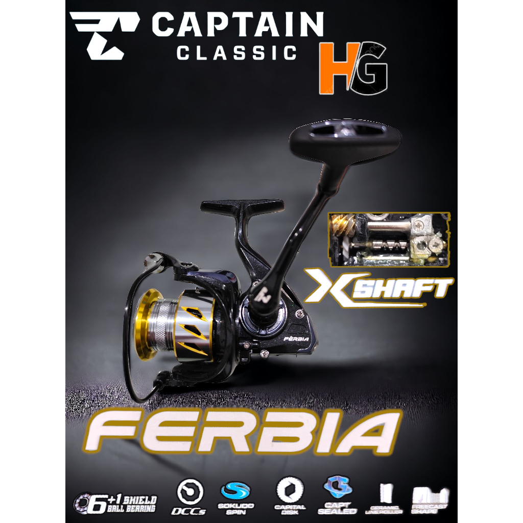 Jual Reel Pancing Spinning CAPTAIN FERBIA Power Handle | Shopee Indonesia