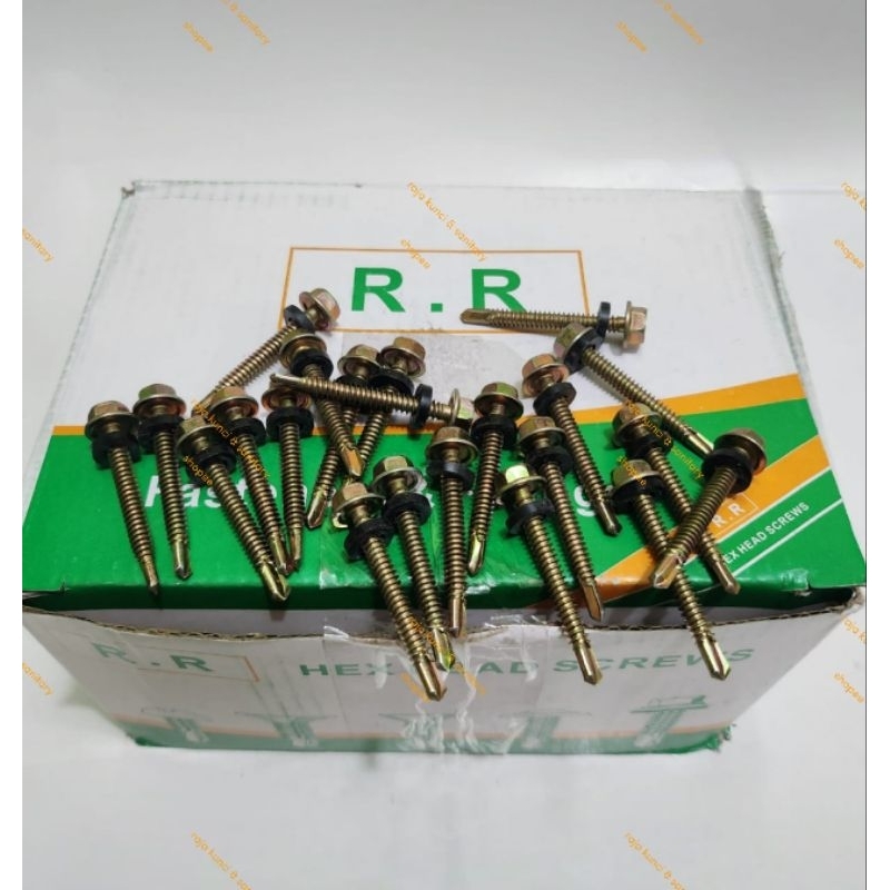 Jual Baut Roofing 12 × 40 / Baut Roofing Kuning 12 × 40 Rr / Baut Atap ...