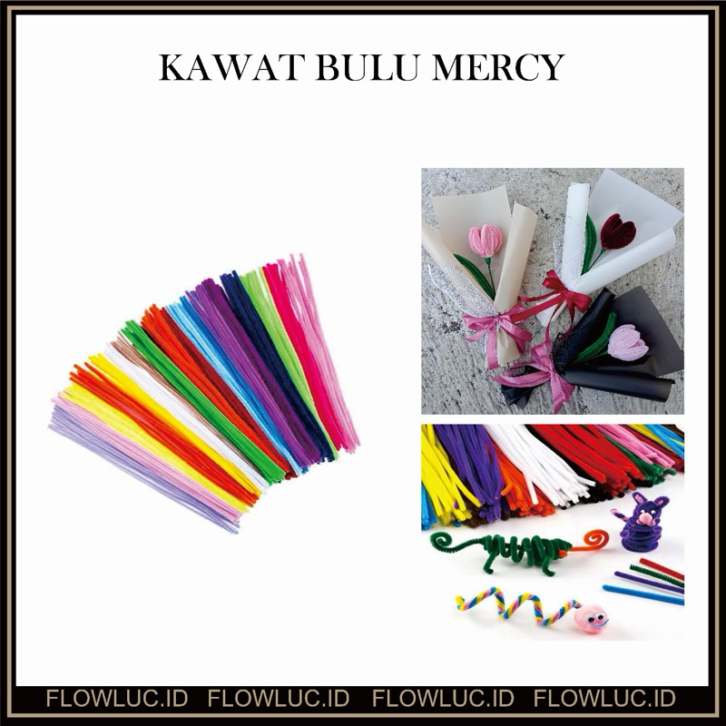 Jual Kawat Bulu Mercy - Kawat Souvenir Pipe Cleaner 50pcs | Shopee ...