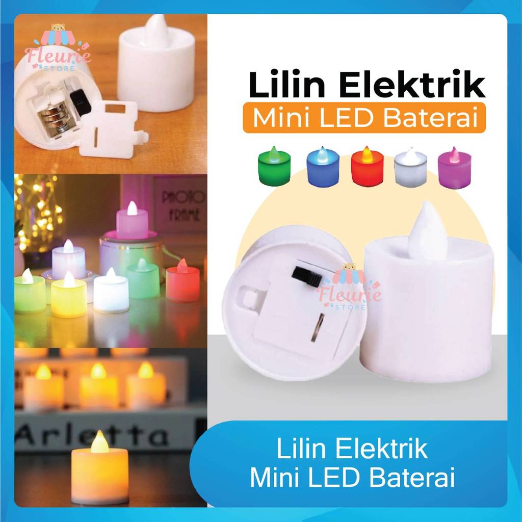 Jual Lilin Elektrik Mini LED Baterai (Satuan) - Hiasan Unik Lilin LED ...