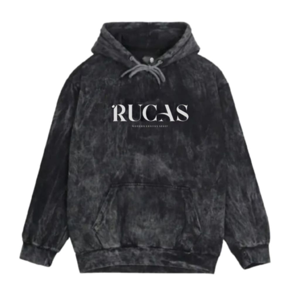 Jual RUCAS SWEATER HOODIE SANDWASH BLACK | Shopee Indonesia