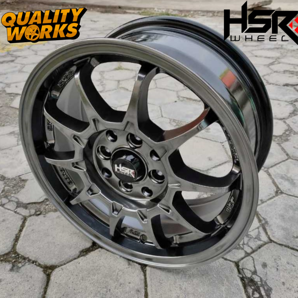 Jual Velg Racing Jari- jari R15 Inch Warna Hyper Black Pelek Mobil Hsr Boroko Srd Ring 15 Lubang ...