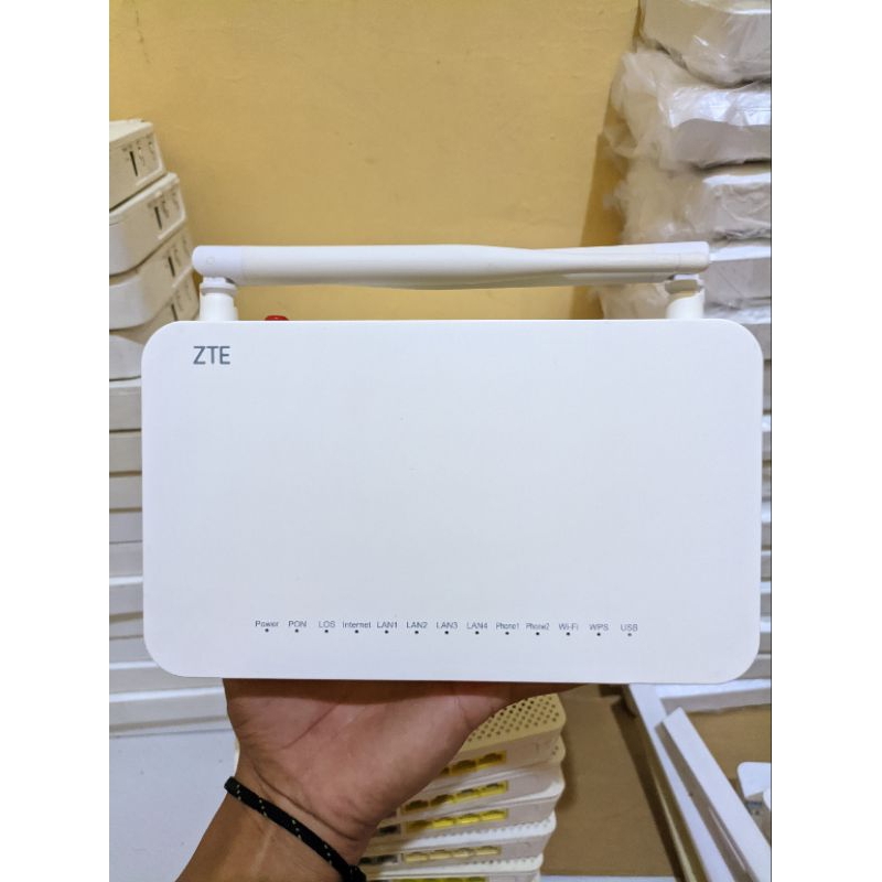 Jual + ADAPTOR ZTE F670L MODEM ZTE F609 VERSI 3 PORT BIRU | Shopee ...