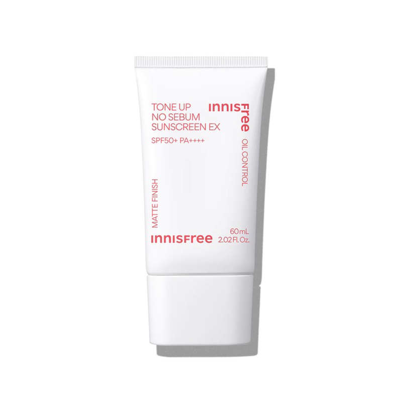 Jual Innisfree Tone Up No Sebum Sunscreen SPF50 PA++++ 60ml | Shopee Indonesia