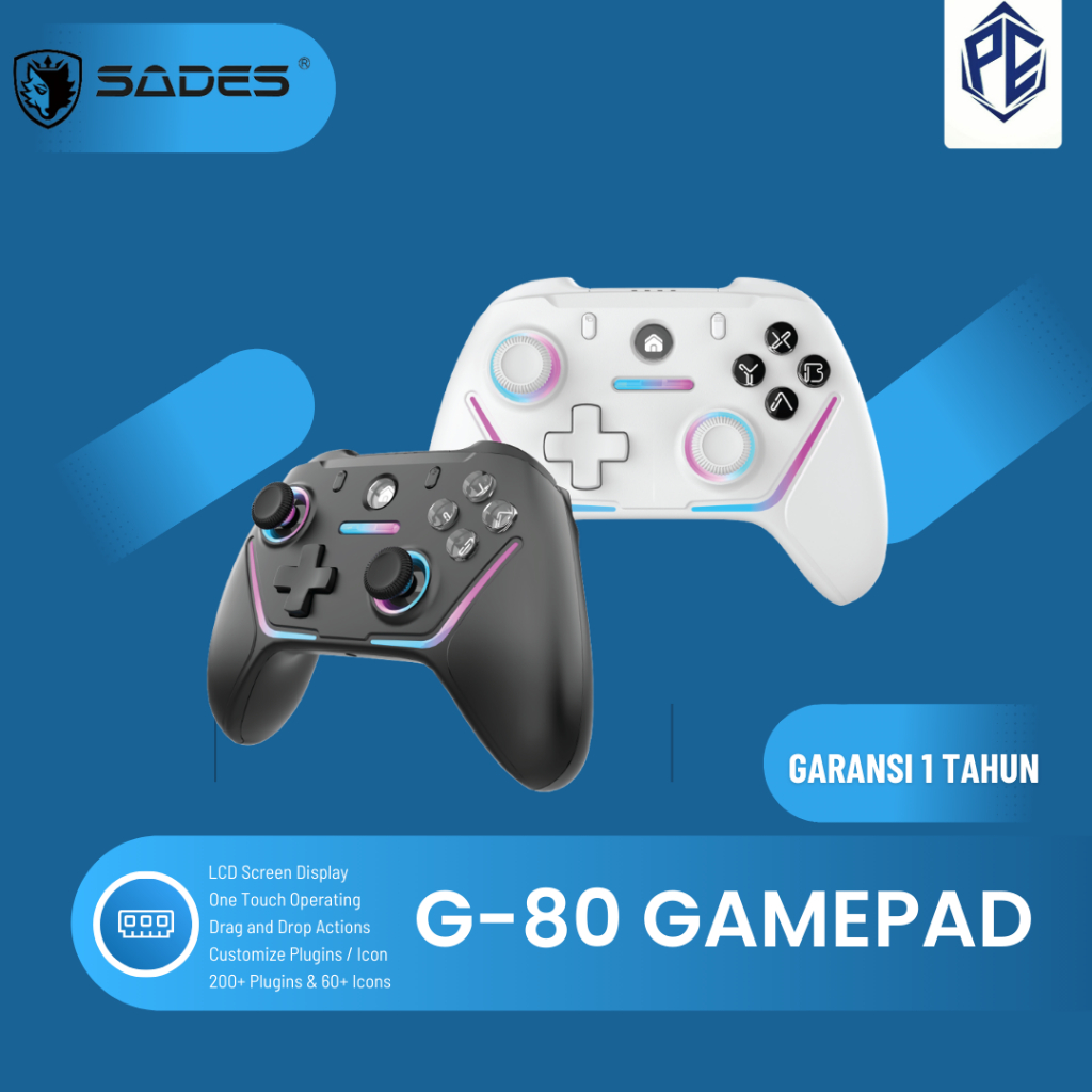 Jual Sades Ryunix G80 / G-80 Wireless Gamepad Hall Effect Analog Dual Mode | Shopee Indonesia