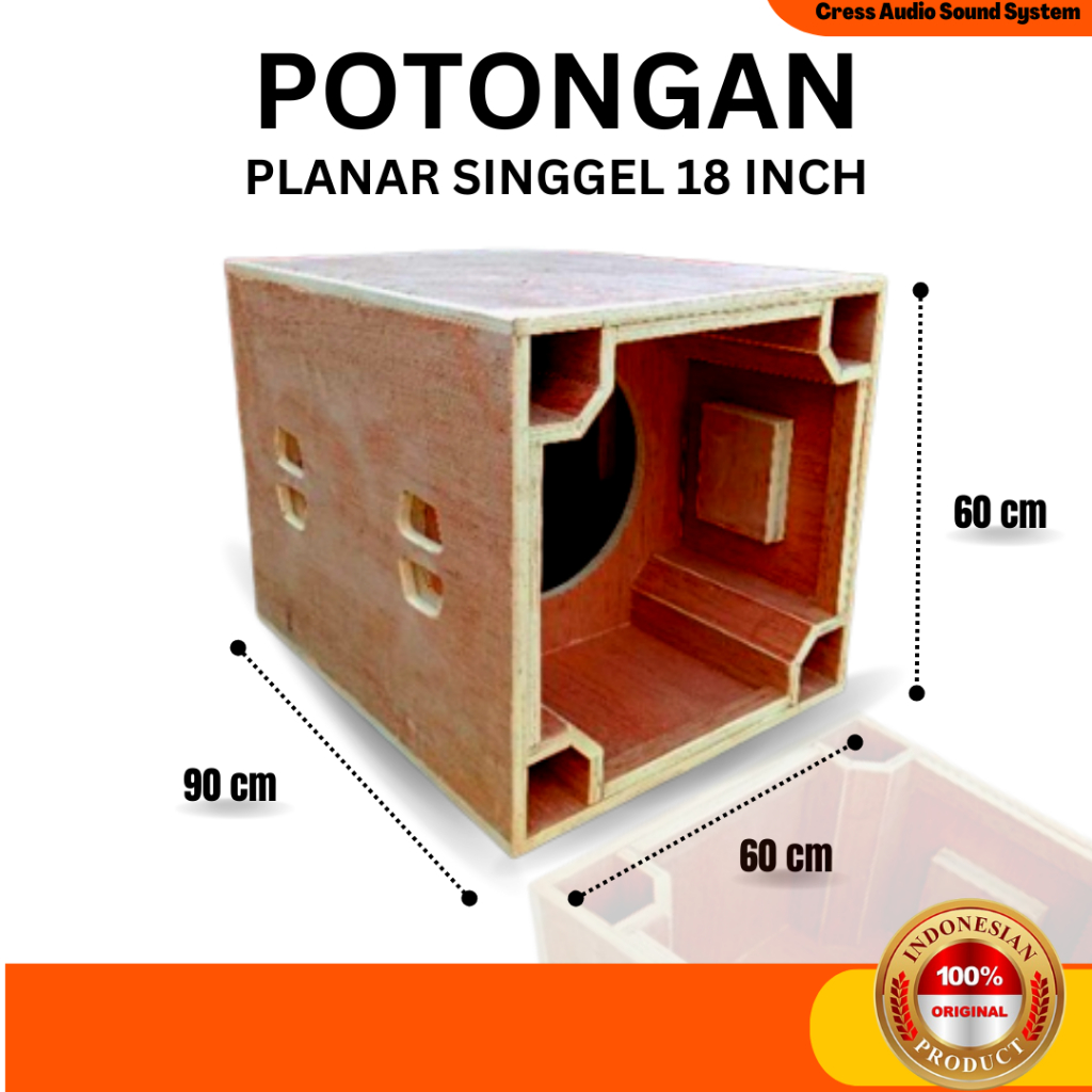 Jual POTONGAN Box Planar Singgel 18 Inch Papan Triplek 18Mm Panjang 90 ...