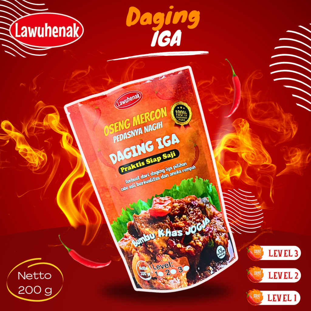 Jual Oseng Mercon DAGING IGA Bikin Lahap | Makanan Siap Saji Halal ...