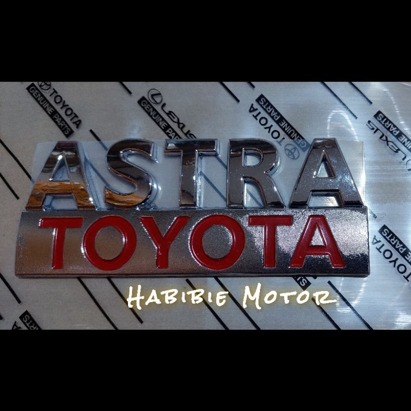 Jual Emblem Logo tulisan ASTRA TOYOTA original | Shopee Indonesia
