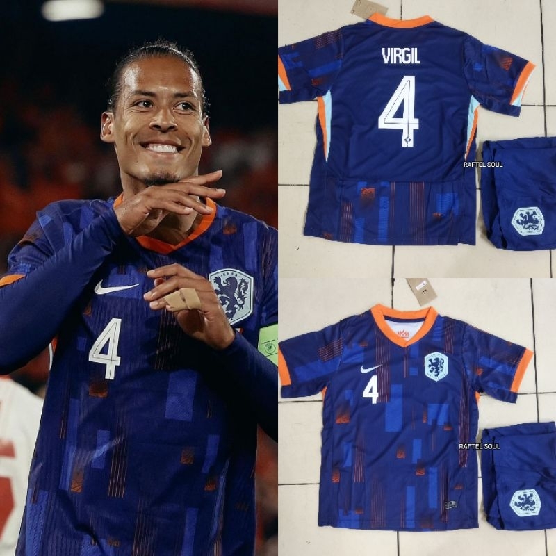 Jual JERSEY BAJU BOLA ANAK BELANDA AWAY KIDS 2024 GRADE ORI | Shopee ...