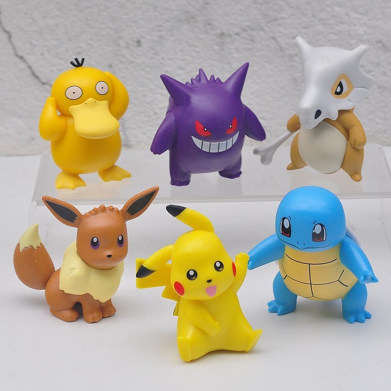 Jual ACTION FIGURE POKEMON PIKACHU GENGAR CUBONE PSYDUCK KOLEKSI ANIME ...