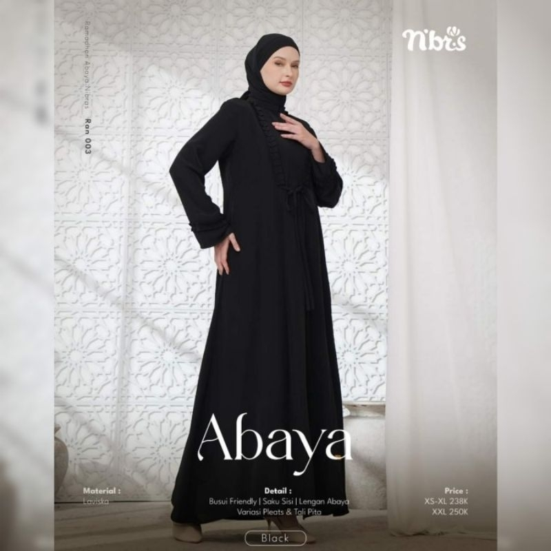 Jual GAMIS NIBRAS ABAYA RAN 003 | DRESS NIBRAS TERBARU 2024 | Shopee ...