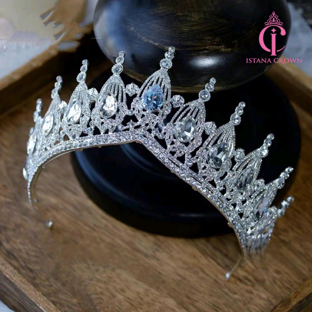 Jual Busan Crown - Mahkota Wedding Pengantin Mewah Warna Silver ...