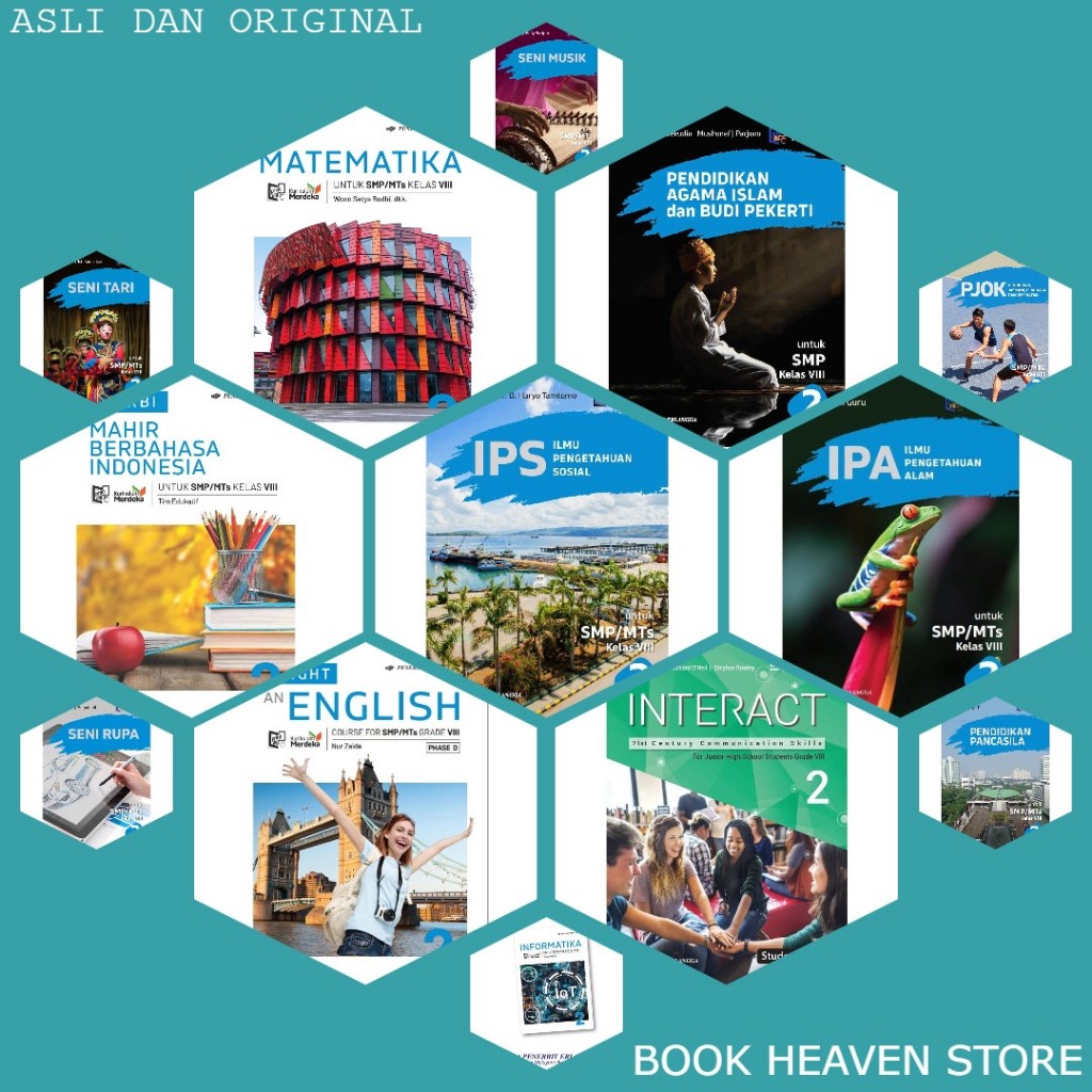 Jual Buku Teks ERLANGGA Kelas VIII (8) SMP/MTs KURIKULUM MERDEKA ORIGINAL | Shopee Indonesia