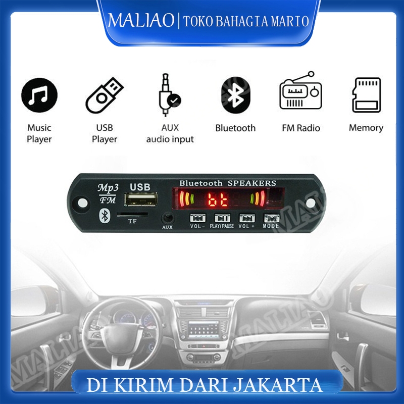 Jual Papan Amplifier Daya Bluetooth Papan Dekoder Mp3 Modul Bluetooth 5 ...