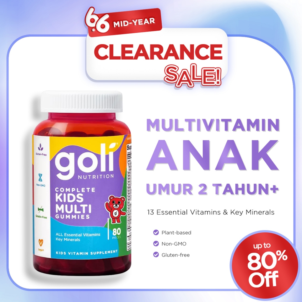 Jual GOLI Complete Kids Multi Gummies - Multivitamin anak 2 tahun ...