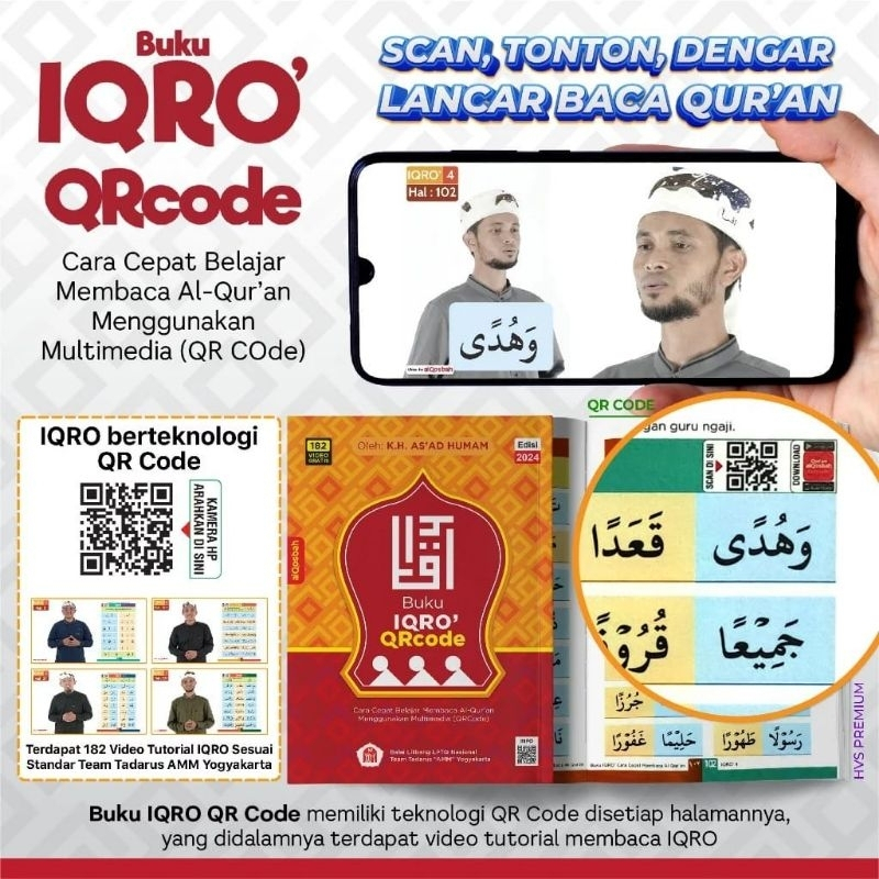 Jual Buku Iqro Milenial QR Code Non Latin Full Colour - Al Qosbah ...