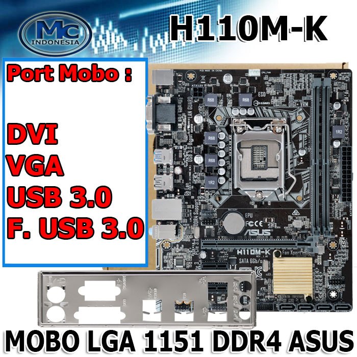 Jual Mainboard Intel H110 ONBOARD LGA 1151 | Shopee Indonesia