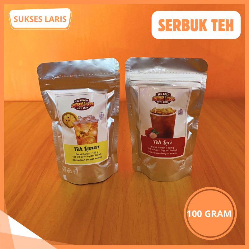 Jual TEH BUBUK RASA LEMON RASA LECI 100 GRAM | TEH LEMON | TEH LECI ...