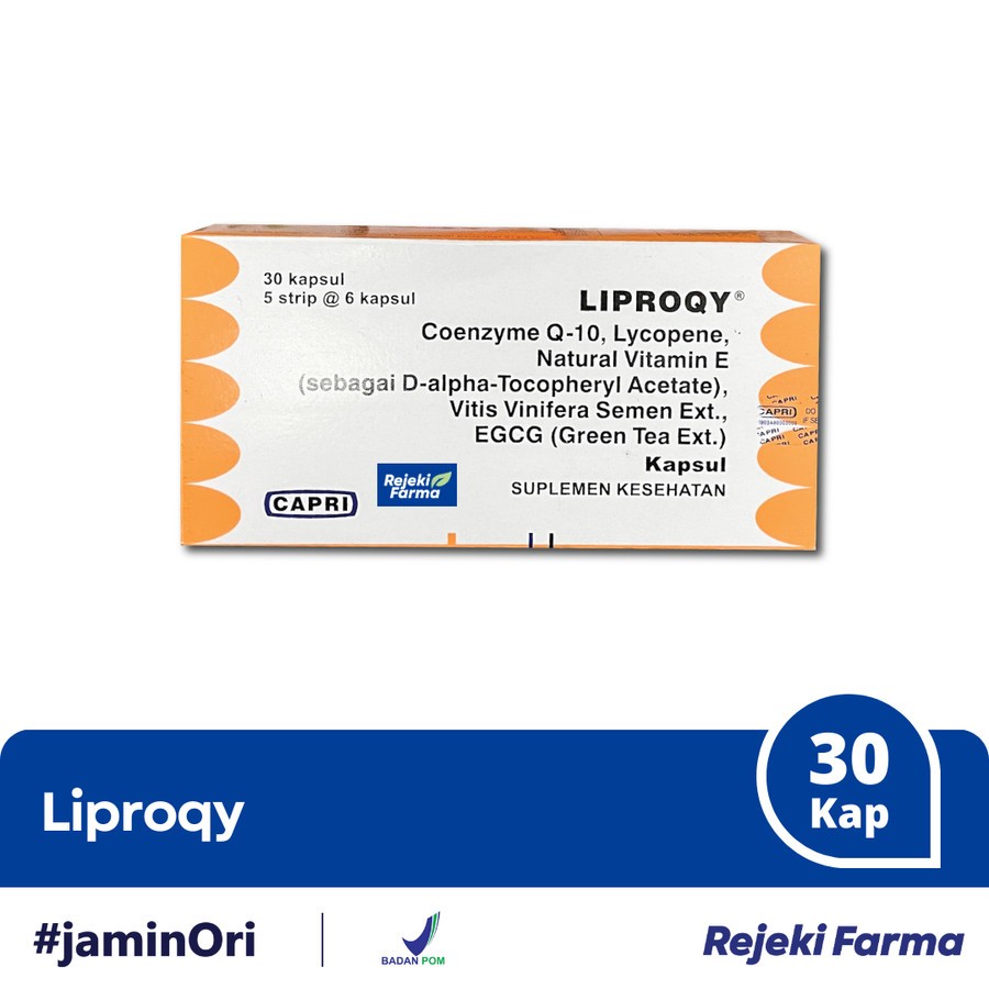 Jual Liproqy 1 Box isi 30 Kapsul - Multivitamin | Shopee Indonesia