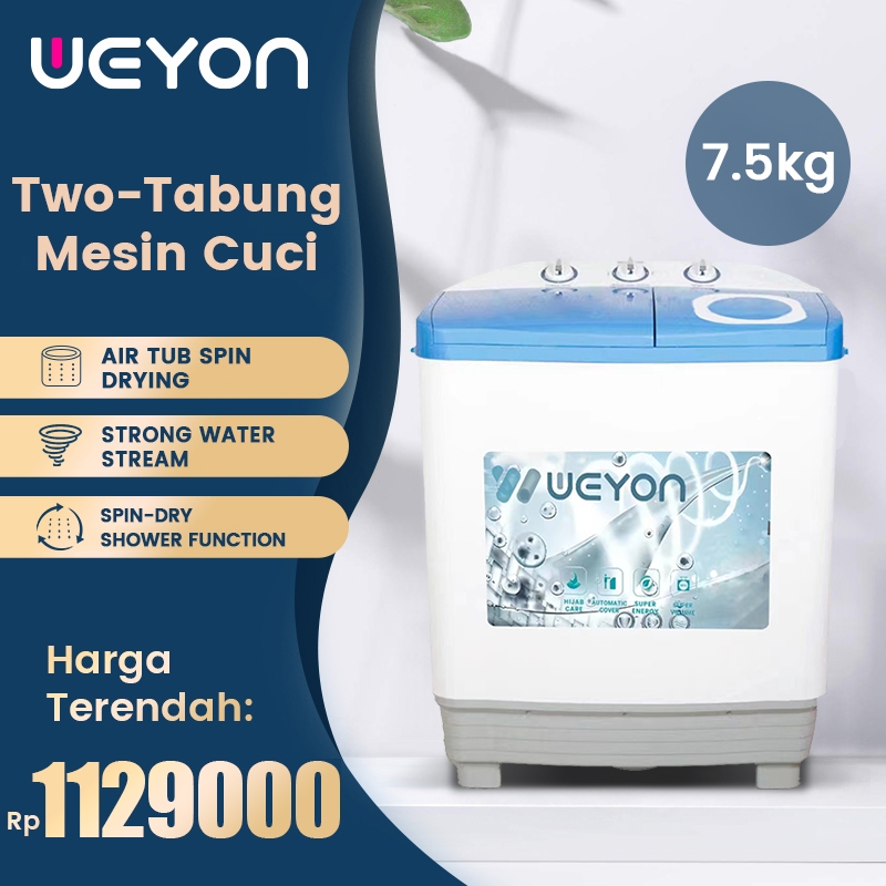 Jual Kaisa Villa Mesin Cuci 2 Tabung 7.5kg/8.5KG Garansi Resmi Twin Tub Washing Machine Mesin ...