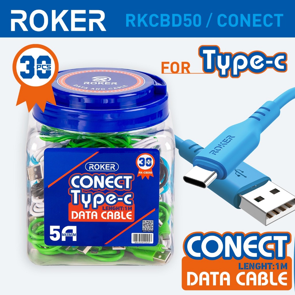 Jual KABEL TOPLES ROKER CONNECT 30PCS QC FAST CHARGING 3A 5A DATA DAN ...
